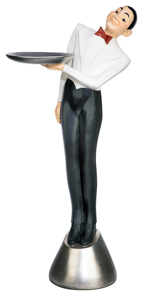 Francois the Parisian Art Deco Butler - Eclectic - Side Tables And End ...