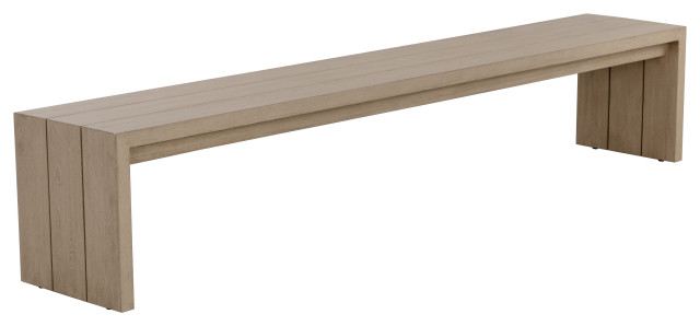 Viga Bench, Drift Brown - Modern - Outdoor Benches - by Sunpan Modern Home | Houzz