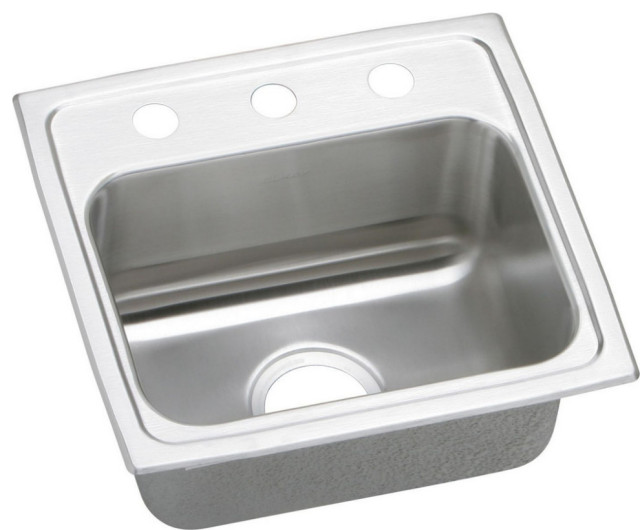 Elkay Celebrity Stainless Steel Single Bowl Top Mount Sink ...