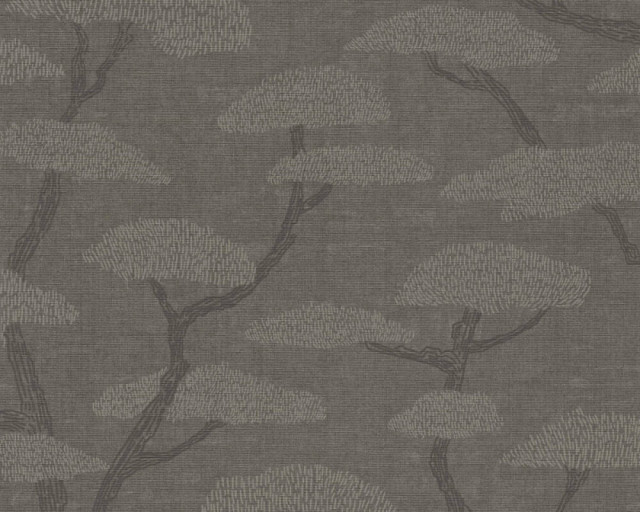 Textured Wallpaper Modern Featuring Trees Pattern, 387415, One Roll ...