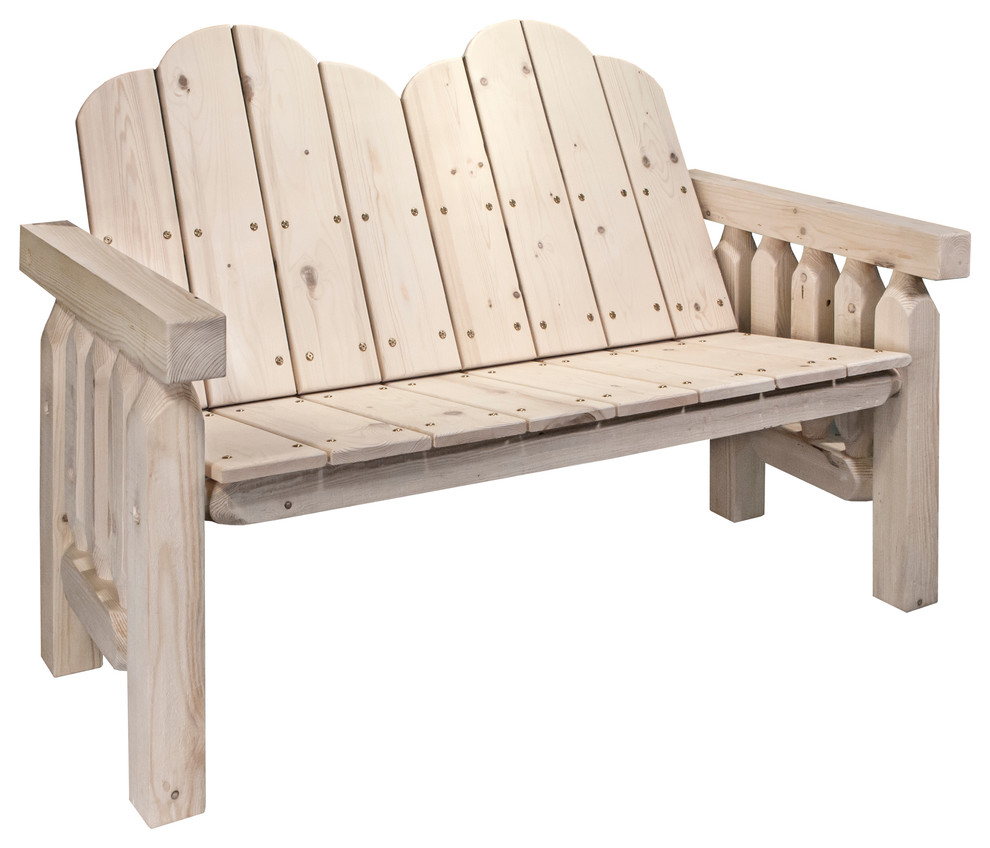 Homestead Collection Deck Bench - Rustic - Outdoor Benches - by Montana ...
