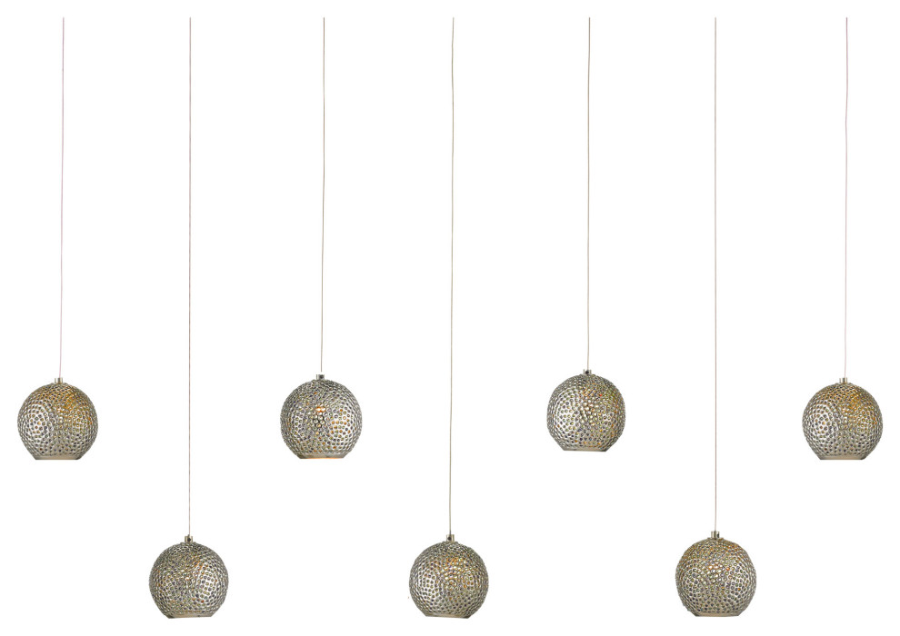 Giro Rectangular 7-Light Multi-Drop Pendant - Contemporary - Pendant ...