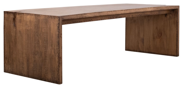 Merwin Reclaimed Pine 94-inch Waterfall Style Dining Table with Cutout ...