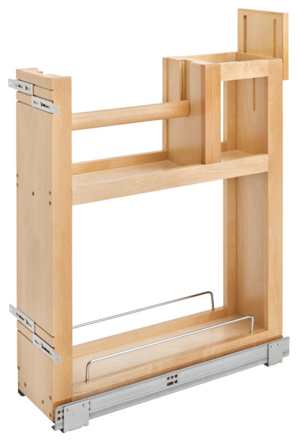 Wood Base Cabinet Paper Towel Pull Out Organizer With Soft Close ...