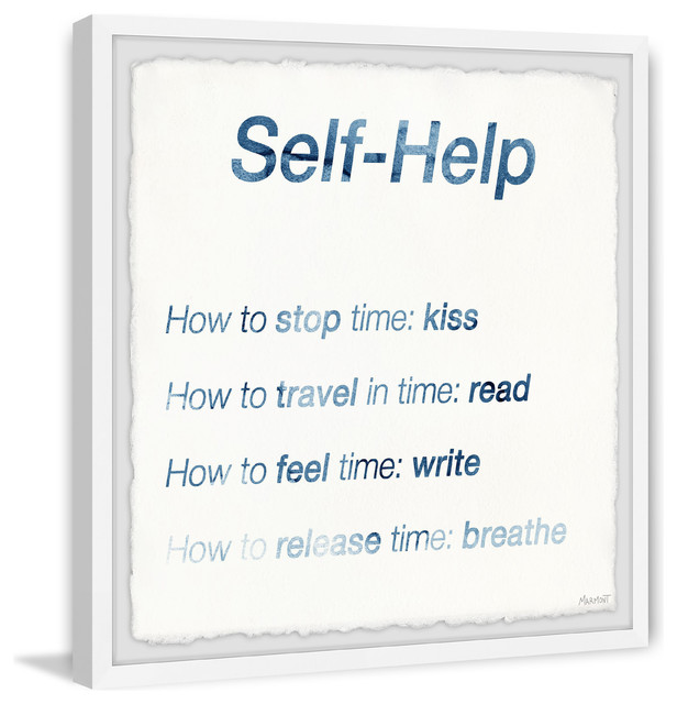 "Self-help" Framed Painting Print, 18"x18" - Contemporary - Prints And ...