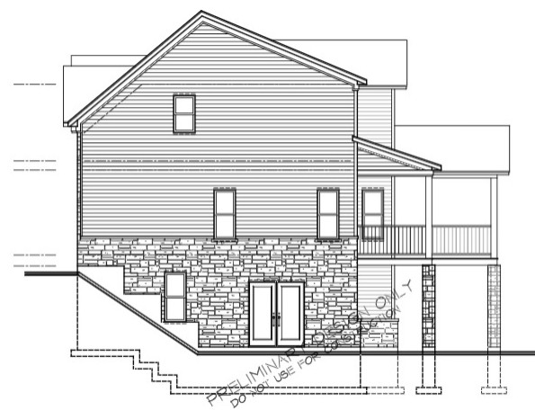 Side Elevation and Basement Layout