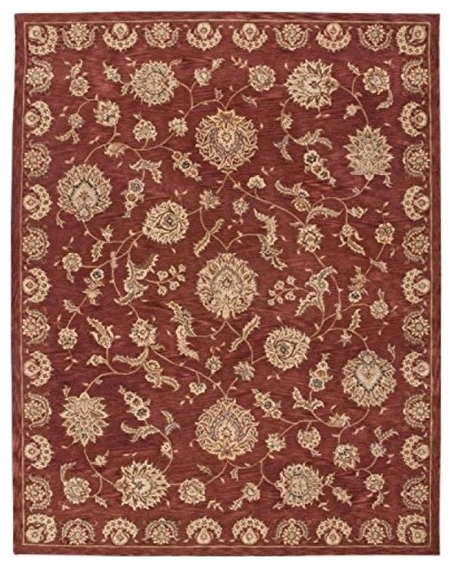 Nourison 2000 Rust Area Rug, 2'x3', Rectangular 7'9"x9'9" - Traditional ...