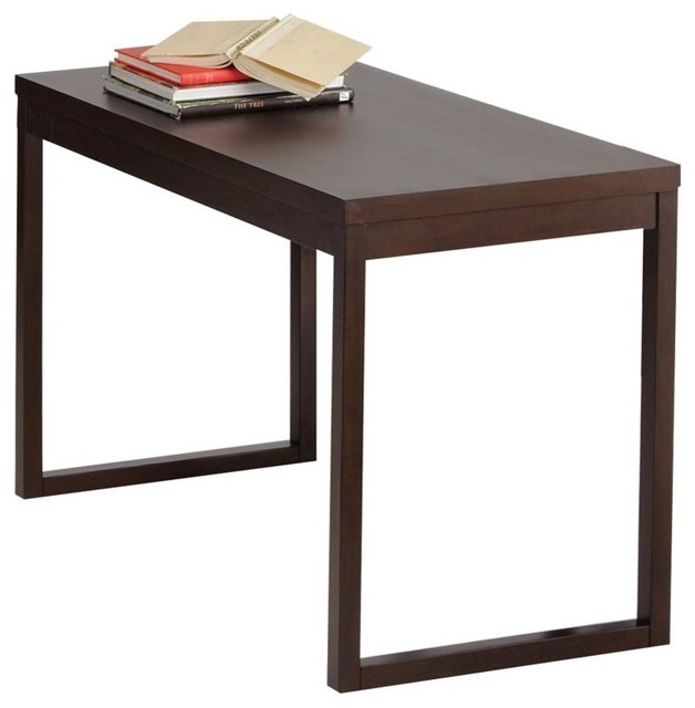 Progressive Furniture Athena Writing Desk in Dark Chocolate ...