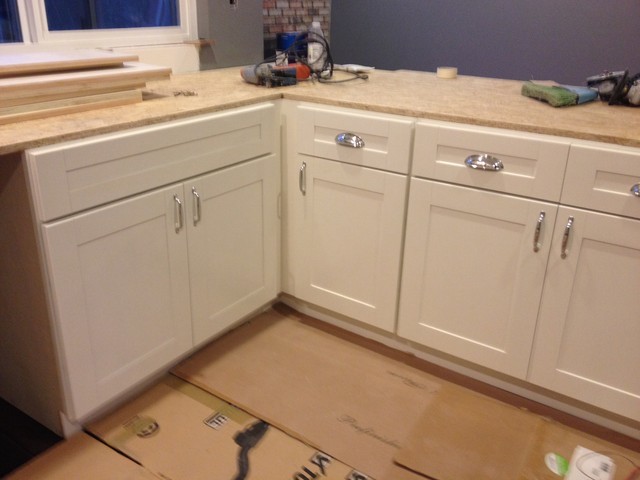 Does this cabinet door swing open the wrong way? | Houzz Forum