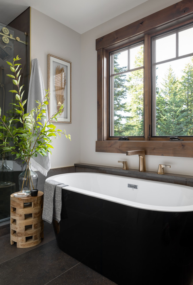 Suncadia Spa Lodge - Rustic - Bathroom - Seattle - by Space Lab Design ...