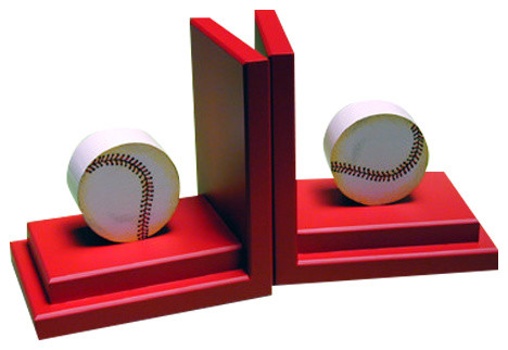 Baseball Bookends - Eclectic - Bookends - by OneWorld | Houzz