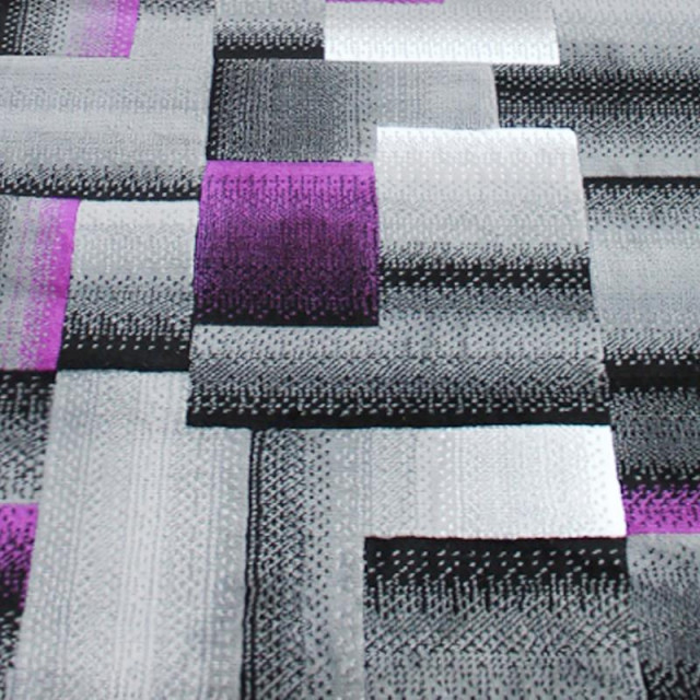 Angie Collection Rectangle 6' x 9' Blocked Area Rug, 3' X 16 ...