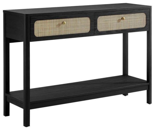 Chaucer Wood Entryway Console Table - Contemporary - Platform Beds - by ...