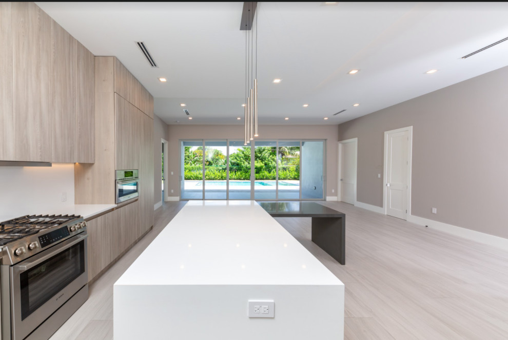 Modern Home Remodel in Coral Gables - Contemporary - Kitchen - Miami ...