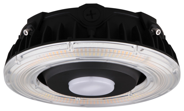 LED Canopy Fixture, Bronze - Transitional - Outdoor Flush-mount Ceiling ...