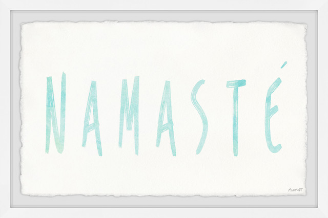 "Namaste IV" Framed Painting Print, 18"x12" - Contemporary - Prints And ...
