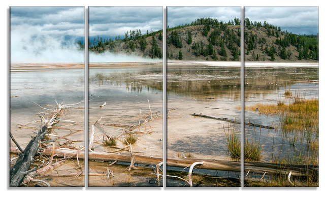 "Grand Prismatic Spring" Landscape Photography Wall Art, 48"x28" 4 ...