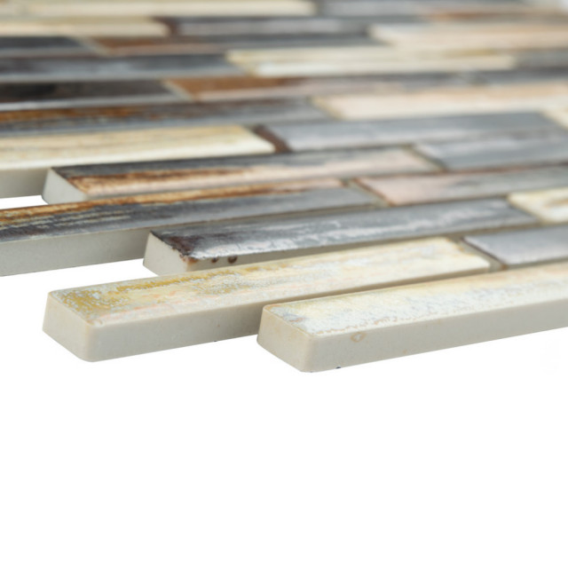 Rustica Brick Mosaic Floor and Wall Tile, Highlands, Sample ...