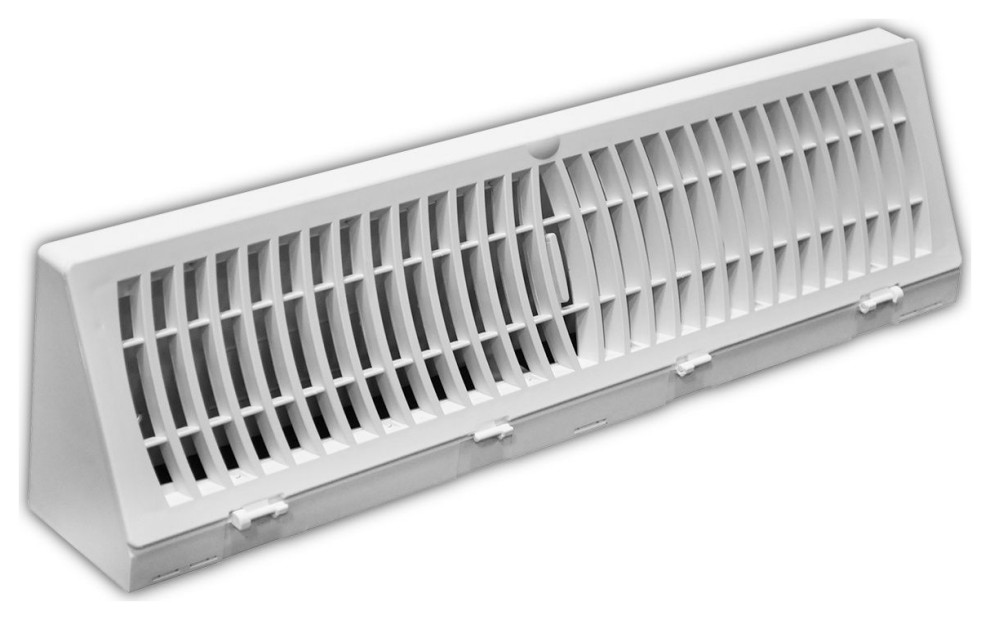 Plastic Baseboard Register, 18" - Transitional - Registers Grilles And ...