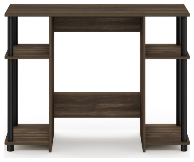 Furinno 15112 JAYA Compact Computer Study Desk, Columbia Walnut/Black ...