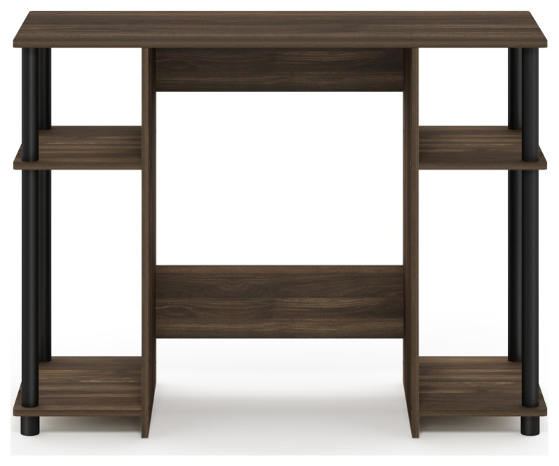 Furinno 15112 JAYA Compact Computer Study Desk, Columbia Walnut/Black ...
