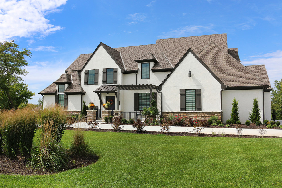 Transitional French Country - Unique French Country Exterior Design by ...