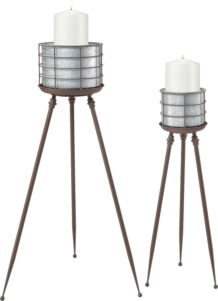ELK HOME 3200-220/S2 Mississippi Sound Candle Holders - Industrial ...