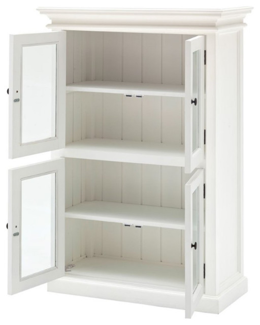 NovaSolo Halifax 2 Tier Pantry in Pure White, 2 Tier - Traditional ...