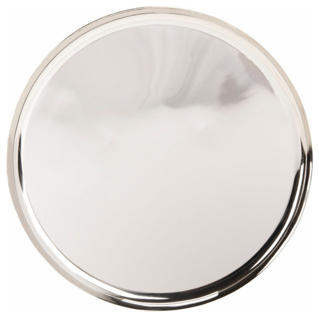 Aurora Tri Leg Contemporary Glam Side Table Silver/Gold - Midcentury ...