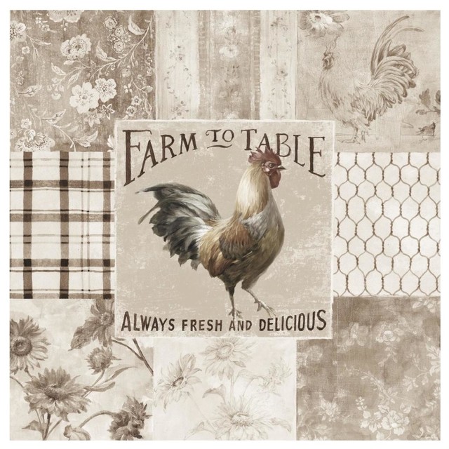 "Farm Nostalgia I Neutral" Digital Paper Print by Danhui Nai, 20"x20 ...