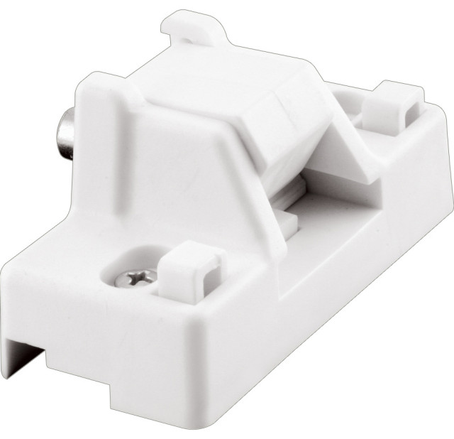 Sliding Door Lock with Bushing, White Finish - Transitional - Door ...