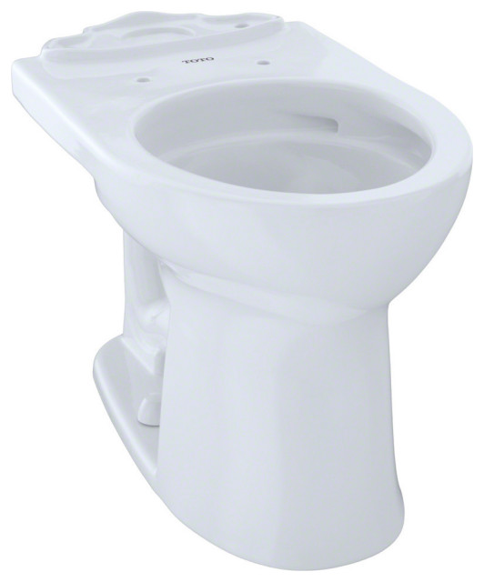 Toto Drake II Universal Height Round Toilet Bowl, Cotton White ...