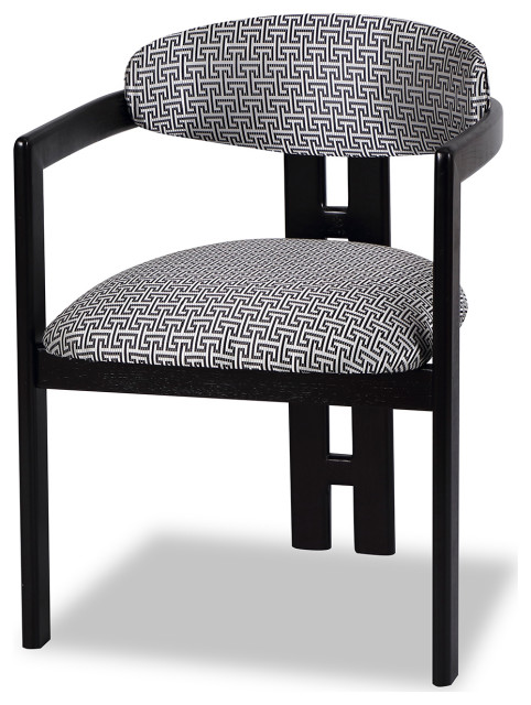 Black Geometric Dining Chair | Liang & Eimil Neo - Contemporary ...