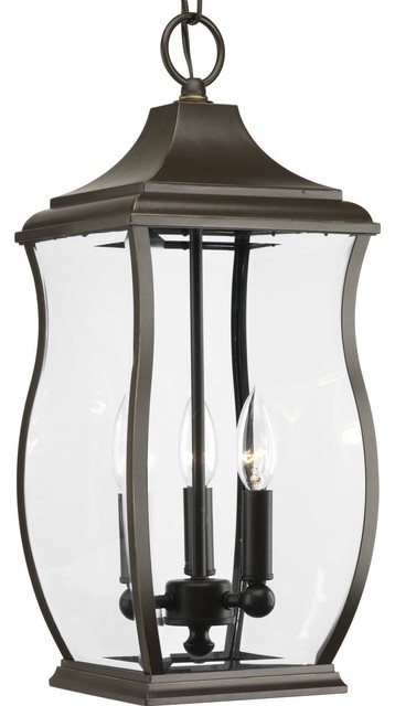Township 3-Light Hanging Lantern - Traditional - Outdoor Hanging Lights ...