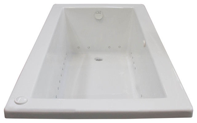 Bronzino 36 x 66 Rect. Drop-In Bathtub with Whirlpool Jetted & Air ...