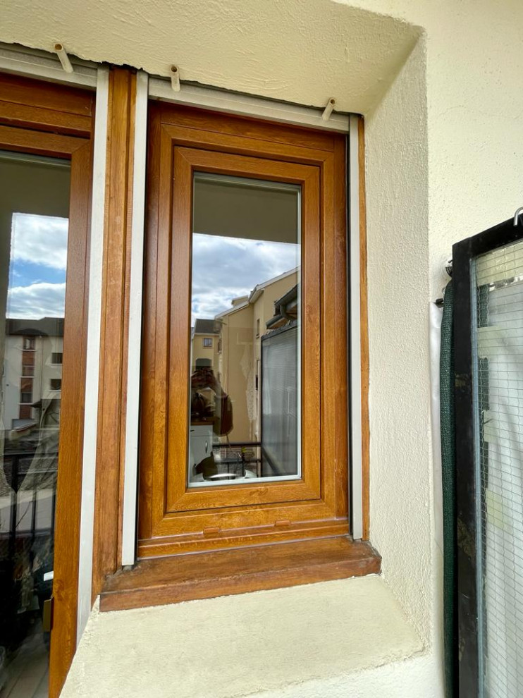 Menuiseries PVC blanc chene doré - Contemporary - Nancy - by DOM'ETHIC ...