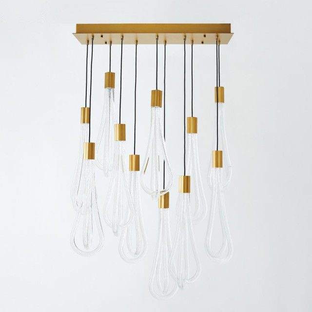 Layered Raindrop LED Chandelier - Contemporary - Chandeliers - by ...