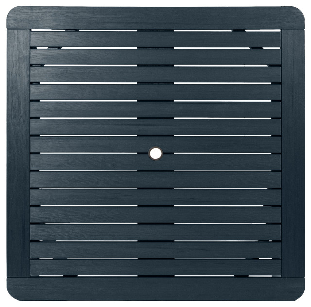 Square 42x42 Dining Table, Weathered Acorn - Transitional - Outdoor ...