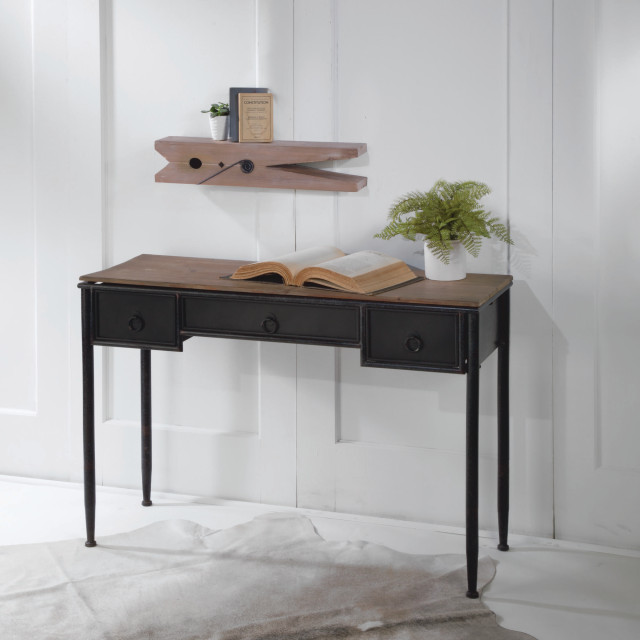 Wooden Clothespin Shelf, Large - Transitional - Display And Wall ...