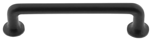 Ageless Iron Barn 4" Round Corner Handle Cabinet Pull - Transitional ...