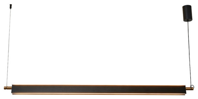 Rimplas | Retro-Styled Led Pendant Light with Long Bar Shape, L47.2 ...