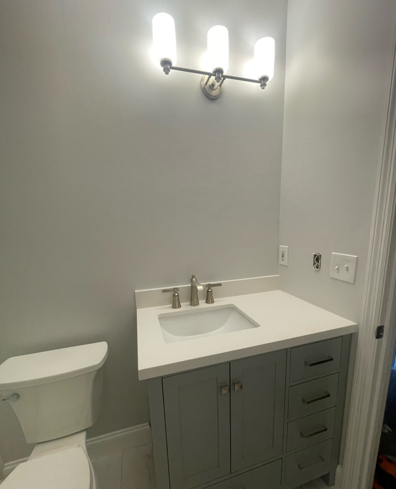 Light and Mirror Placement with an offset sink.