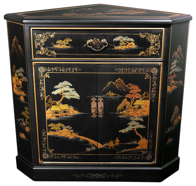 Japanese Corner Cabinet - Asian - Accent Chests And Cabinets - by ...