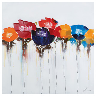 Jeweled Poppies I Artwork - Transitional - Paintings - by YHD | Houzz