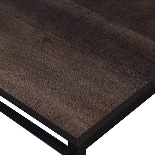 Contempo L-shaped Desk in Ozark Ash Brown finish - Industrial - Desks ...