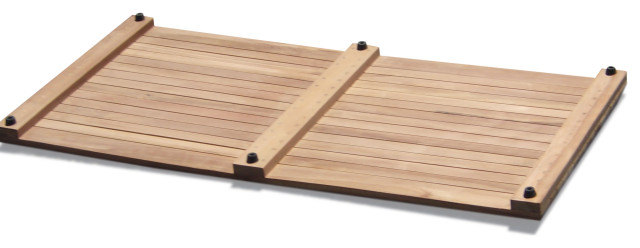 Indoor/Outdoor Teak Shower Mat...40"x20"x1.75" 14LB - Contemporary ...