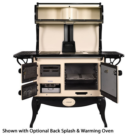 Waterford Stanley Wood Cook Stove - Enamel Cream - Traditional - Ovens ...