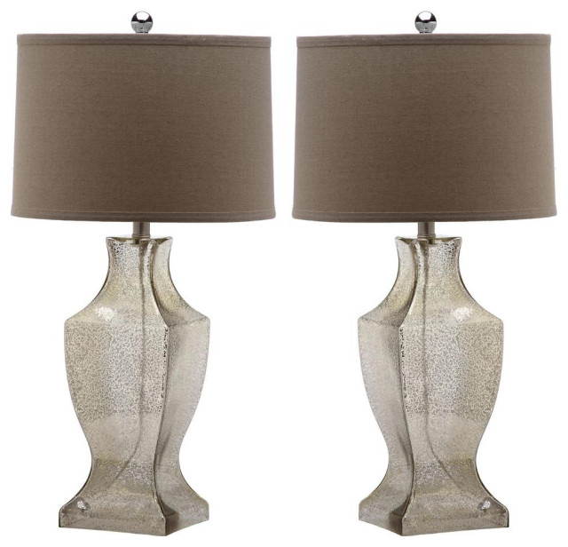 Glass 29-Inch H Bottom Lamp, Lit4156D-Set2 - Transitional - Lamp Sets ...