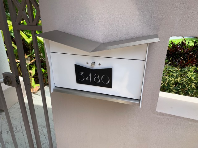 ButterFly Box: Contemporary, Modern, Wall-Mounted Mailbox in White and ...