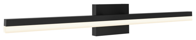 DALS Lighting LED Vanity Light, 5 CCT, 32" Black - Modern - Bathroom ...